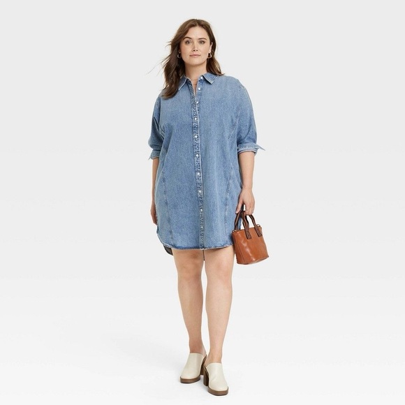 Universal Thread | Dresses | Universal Thread Light Blue Denim Shirt ...